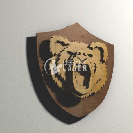 Bear Design case for laser cutting