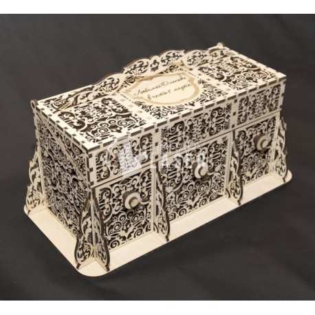 Secret box Design case for laser cutting