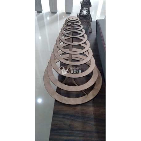 Spiral tree Design case for laser cutting