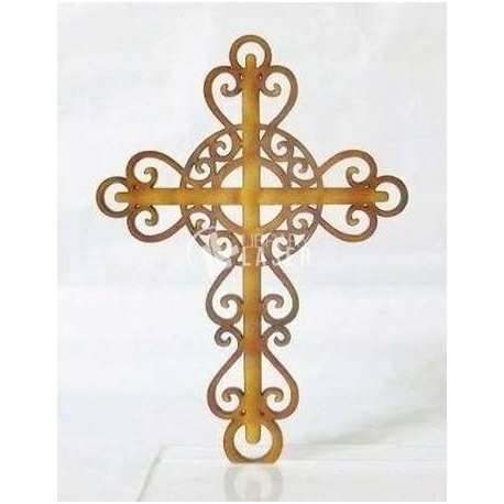 Elegant cross Design case for laser cutting