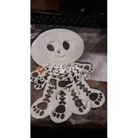 Skeleton design case for laser cutting