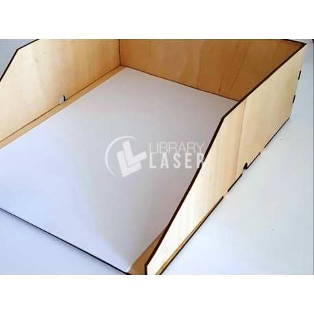 Paper Tray Design case for laser cutting