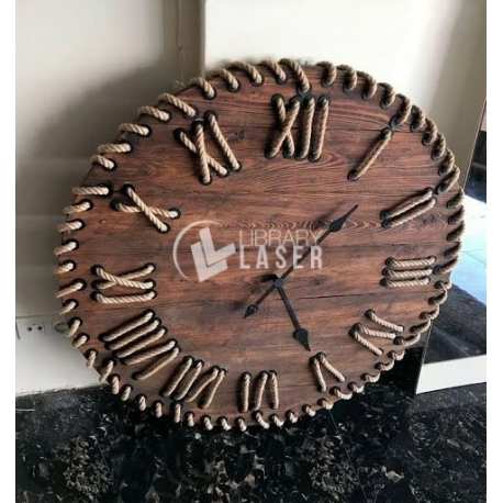 Rope clock Design case for laser cutting
