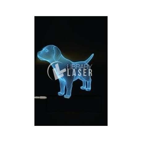 Dog engraving for laser cutting