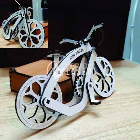 Bicycle for laser cutting
