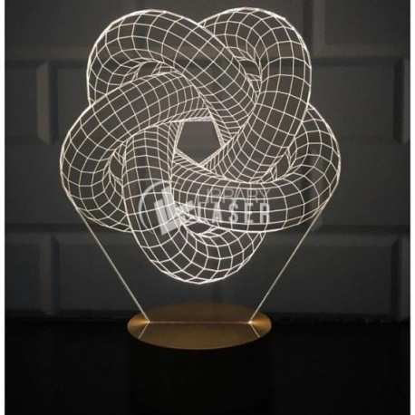 3D lamp for laser cutting
