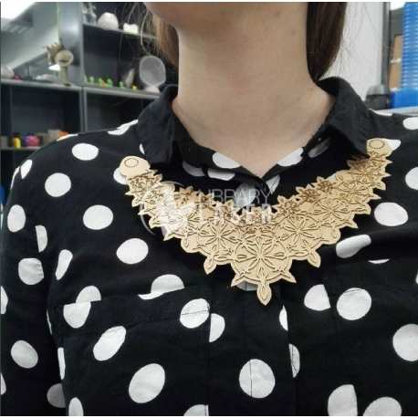 Necklace for laser cutting