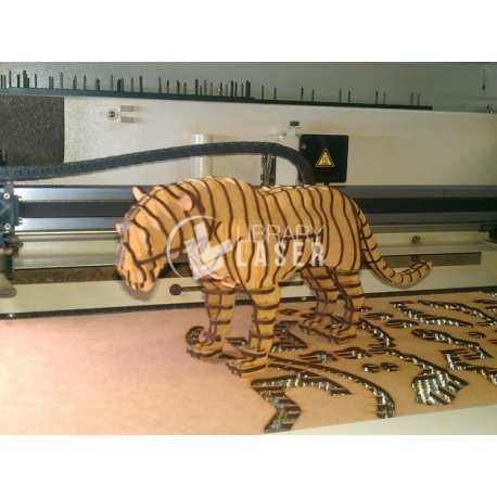 3d tiger for laser cutting