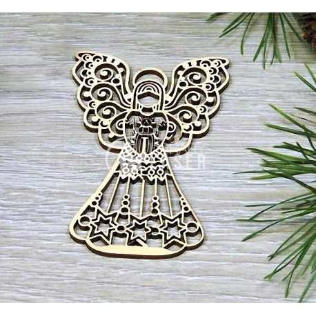 Ángel de decoración corte láser
