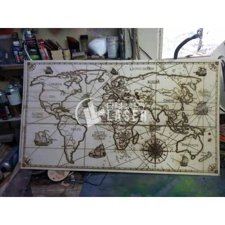Maps Vector File Laser Cutting