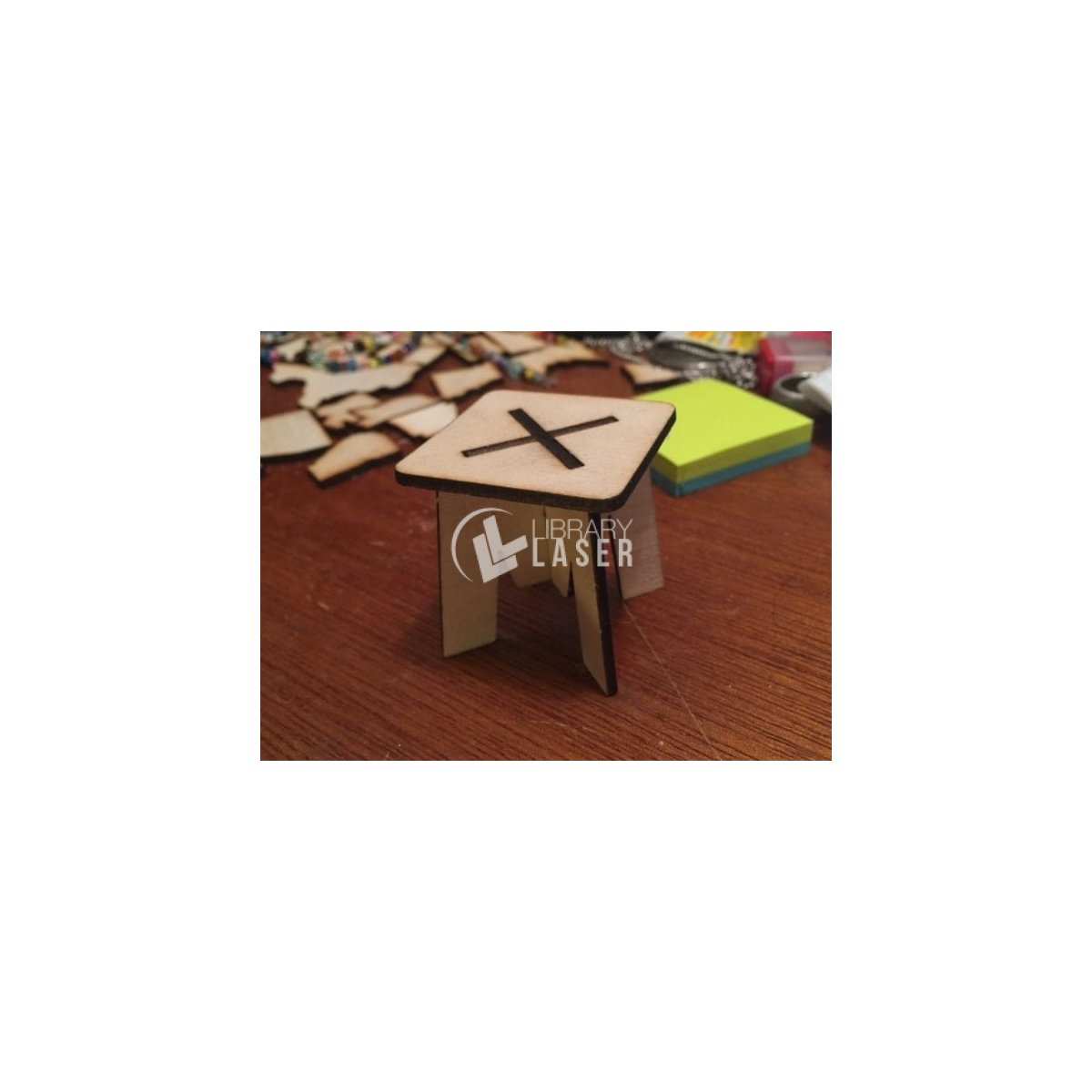 Download laser engraving files dollhouse table wood